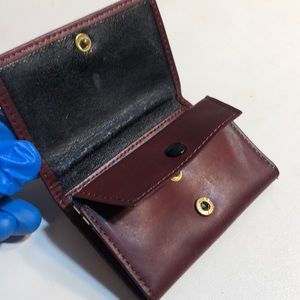 Bags | Hugo Bosca Burgundy Leather Keychain Purse | Poshmark